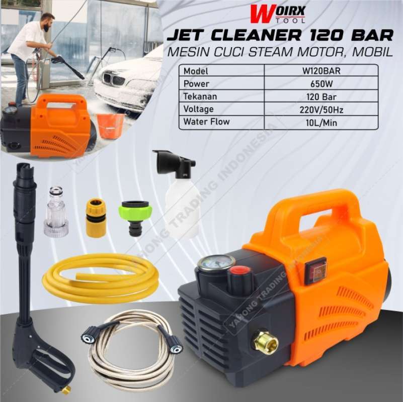 Promo Woirx Jet Cleaner 120 Bar High Pressure Mesin Semt Cuci Motor ...
