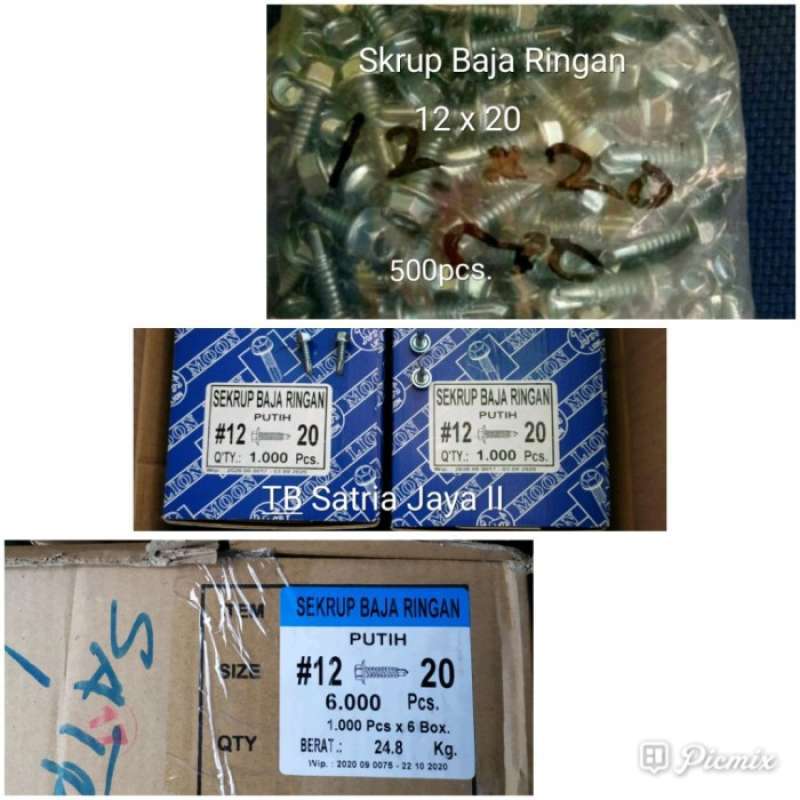 Promo Sekrup Baja Ringan 12x20/baut Baja Ringan/baut Reng Baja Hrg ...