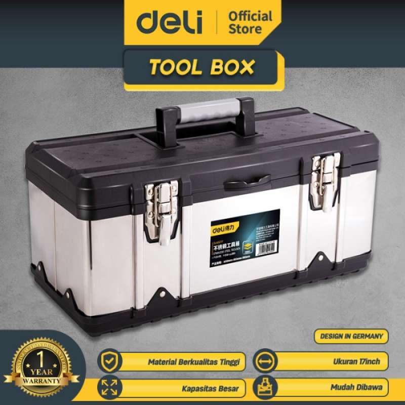 Promo Deli Tool Box / Kotak Perkakas Ukuran Besar 20 Material Baja ...