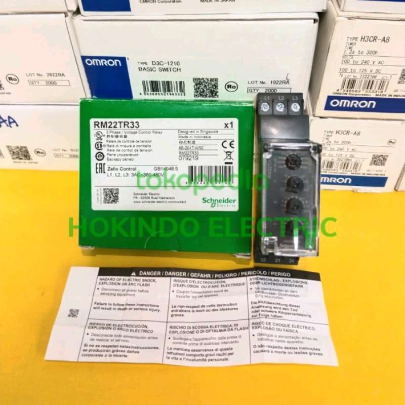 Promo Schneider Rm22tr33 Voltage Control Relay 3 Phase Relay Teksi New ...