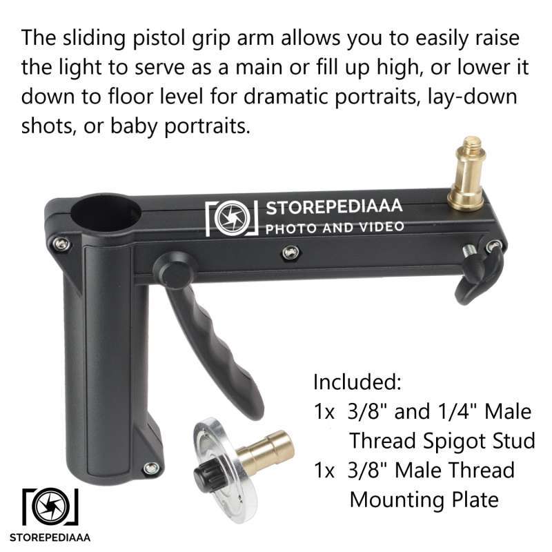 Jual Godox Pistol Grip Sliding Handle With Spigot For 240fs Wheeled ...