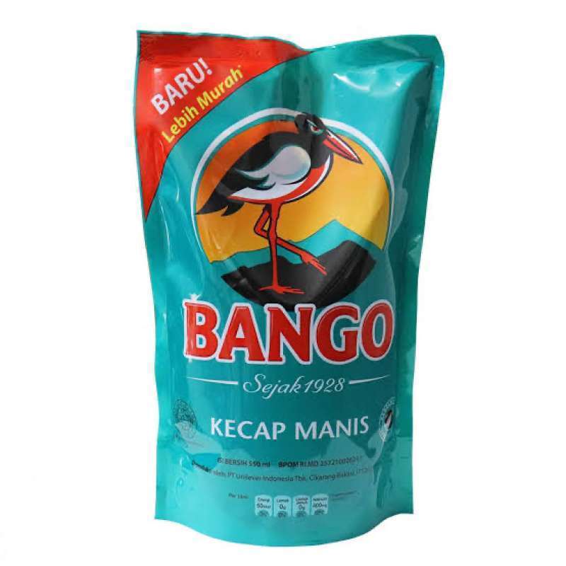 Jual Kecap Bango 550ml / 720g 1 Dus Isi 12 Pouch Kecap Manis Bango ...