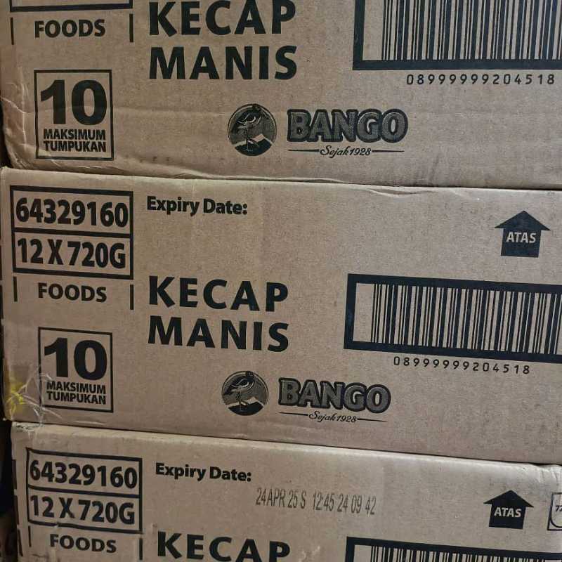 Jual Kecap Bango 550ml / 720g 1 Dus Isi 12 Pouch Kecap Manis Bango Refill Besar Di Seller ...
