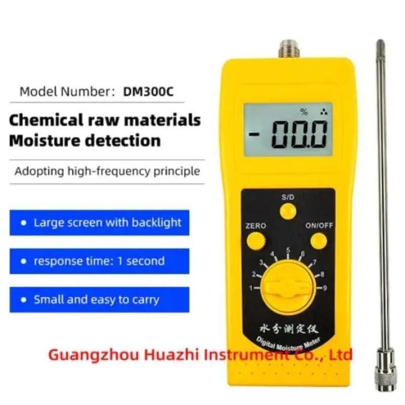 Jual Chemical Moisture Meter Dm300c Powder Soil Sand Mc Tester Dm-300c ...