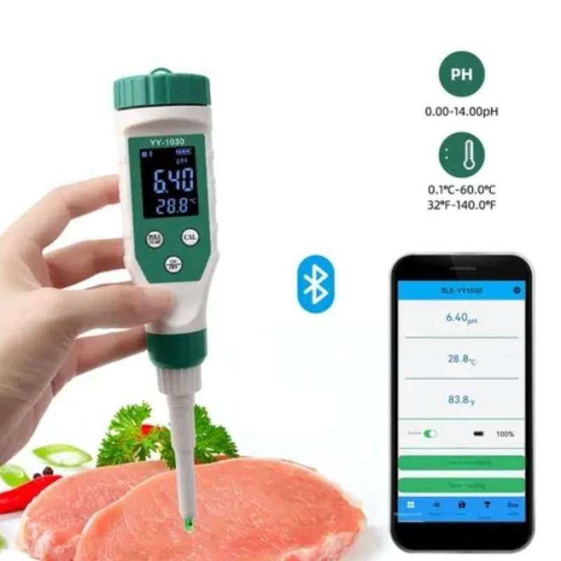 Jual Meat Ph Meter Daging Buah Makanan Food Acid Tester Sayur Fruit ...