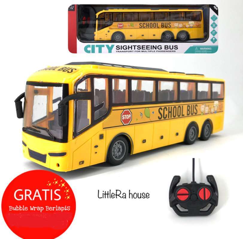 Promo Remote Control Bus Sekolah Ukuran Besar School Bus Radio Control ...