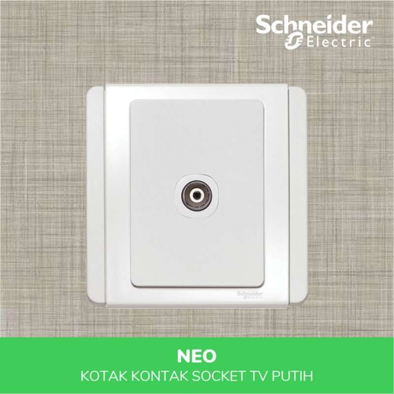 Promo Neo Socket Tv 1 Gang Coaxial 75 Ohm Putih E3031tv_ww Diskon 50% ...
