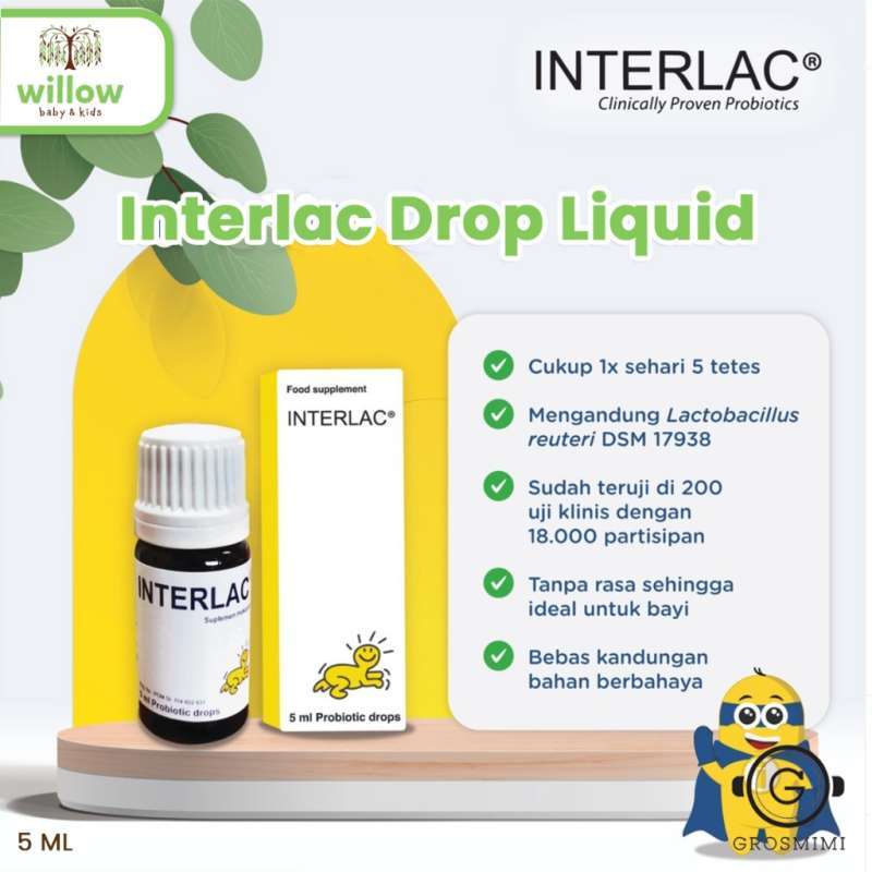 Jual Interlac Probiotik Drops 5ml - Menjaga Kesehatan Saluran ...