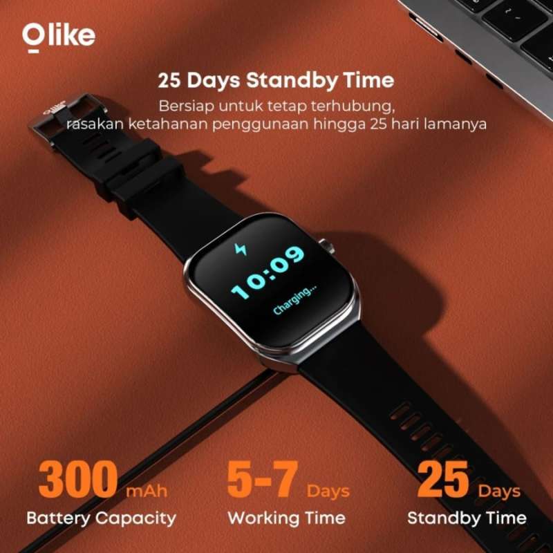 Promo Olike Lumi R1 Smartwatch 2.01 Curved Hd Display Bluetooth Call ...