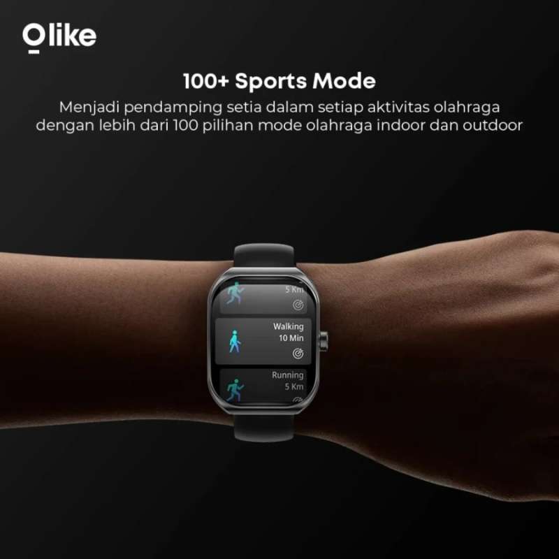 Promo Olike Lumi R1 Smartwatch 2.01 Curved Hd Display Bluetooth Call ...