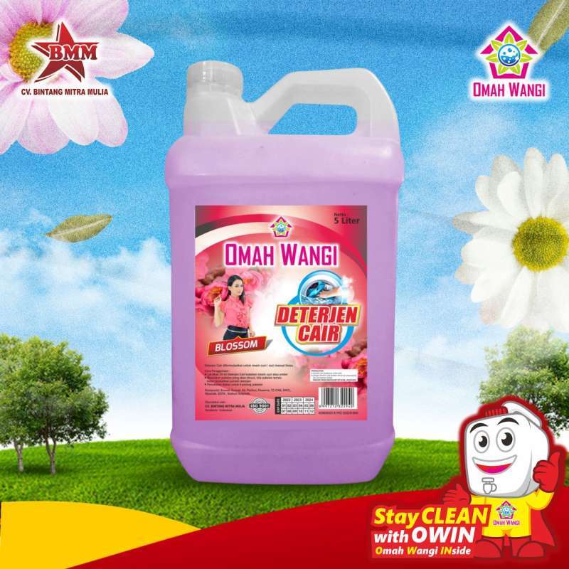 Jual Omah Wangi Sabun Cuci Pakaian Kemasan Jerigen 5 Liter Detergent ...