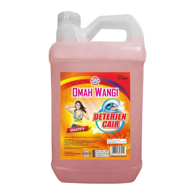 Jual Omah Wangi Sabun Cuci Pakaian Kemasan Jerigen 5 Liter Detergent ...