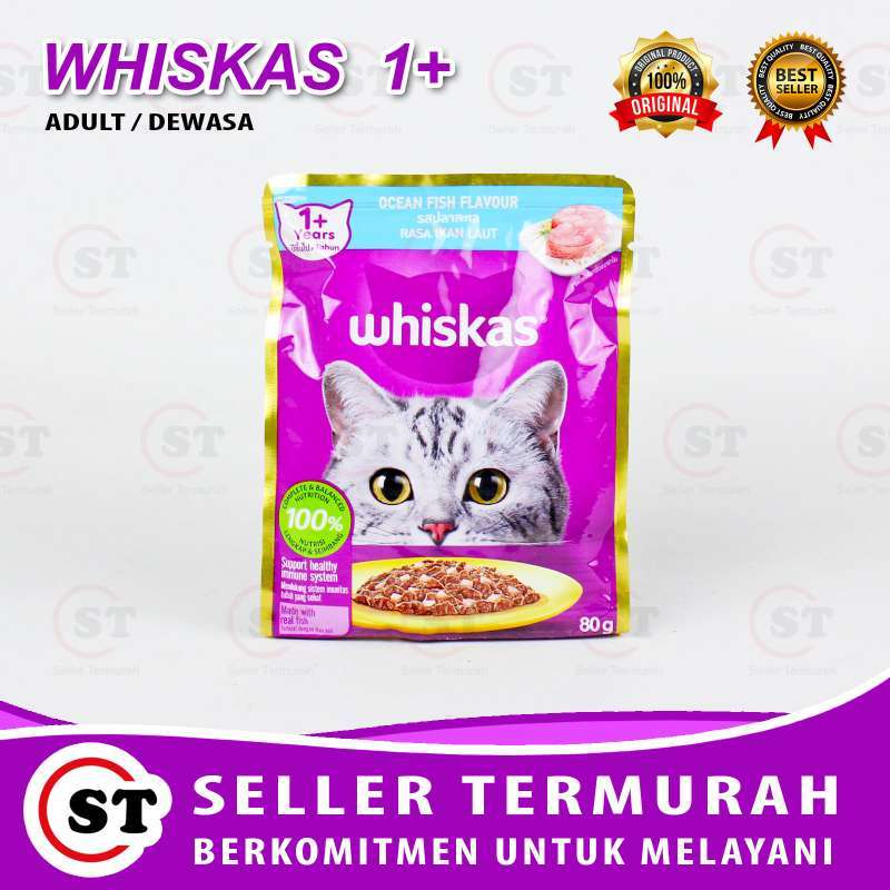 Jual Whiskas 80gr Sachet 1+ Dewasa Di Seller Seller Termurah - Angke ...