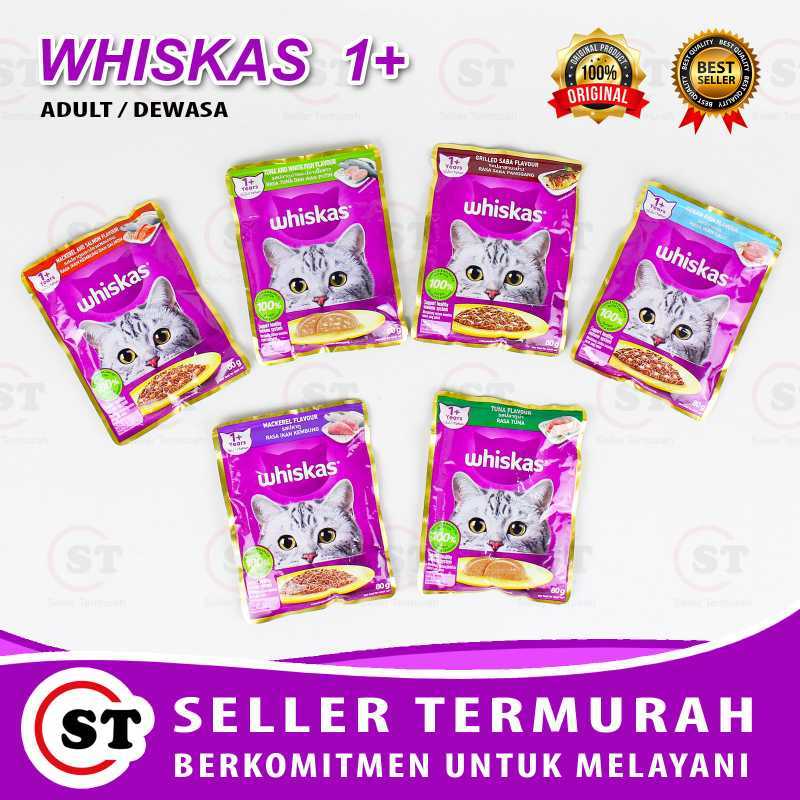 Jual Whiskas 80gr Sachet 1+ Dewasa Di Seller Seller Termurah - Angke ...