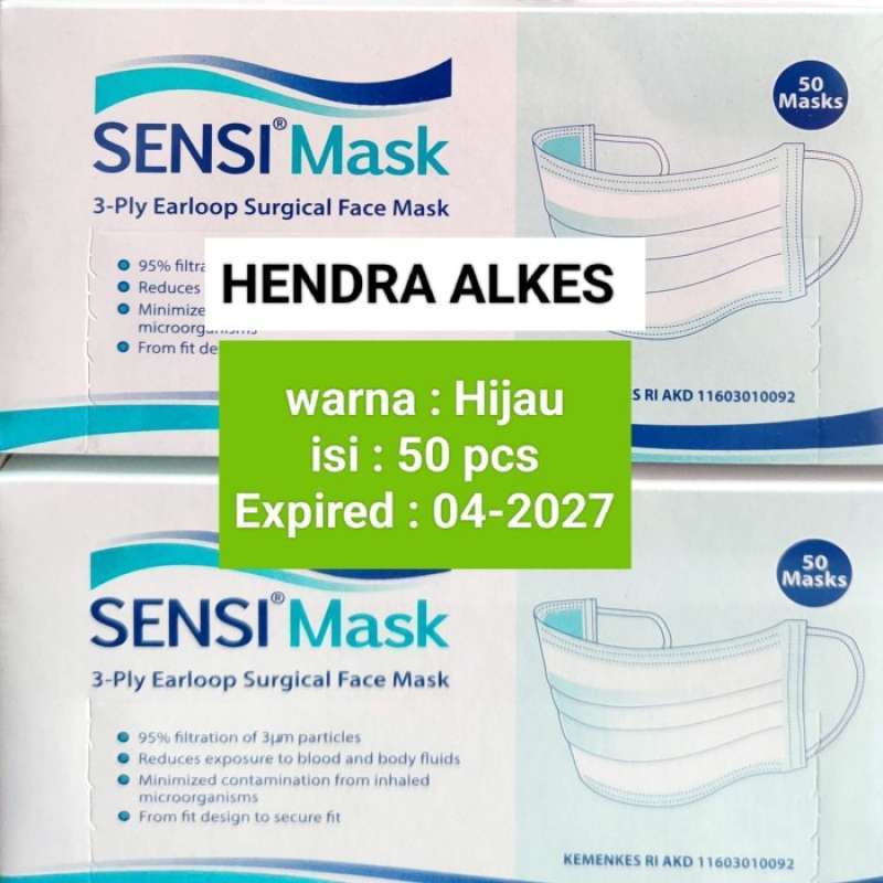 Promo Masker Sensi 3 Ply Earloop Surgical Face Mask Diskon 33% Di ... Promo Masker Sensi 3 Ply Earloop Surgical Face Mask Diskon 33% Di ...