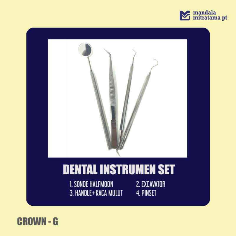 Promo Dental Instrumen Basic Set - 4 Pcs /alat Instrumen Gigi Dasar ...