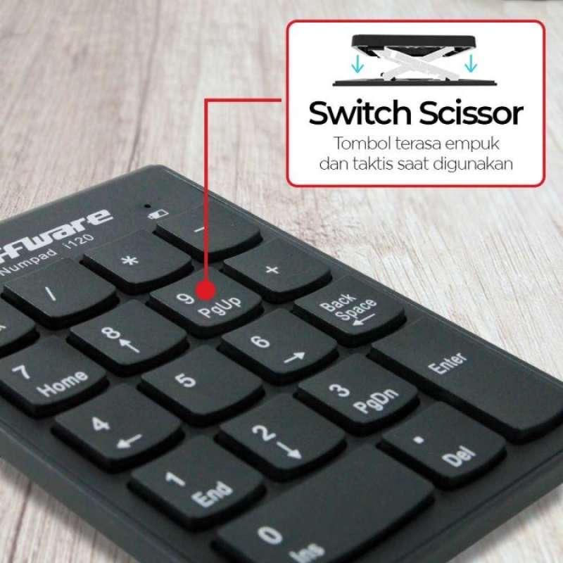 Promo Keypad Wireless Wired Numpad Keyboard Angka Laptop Numeric