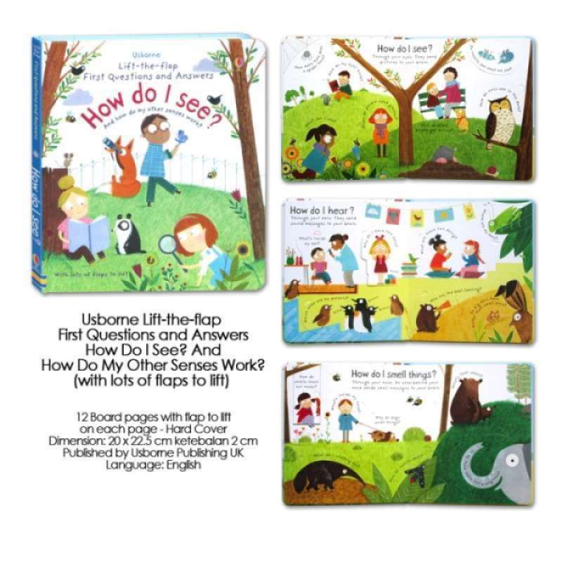 Promo Usborne How Do I See ? Children Education Board Book Buku Edukasi ...