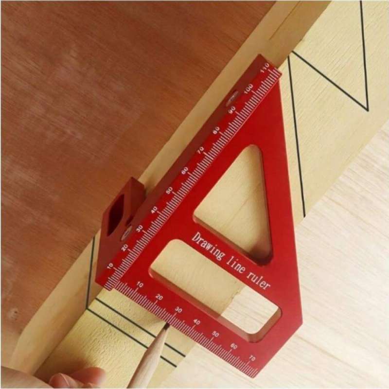 Jual Toohr Penggaris Siku Segitiga Siku Multi-angle Woodworking Ruler ...