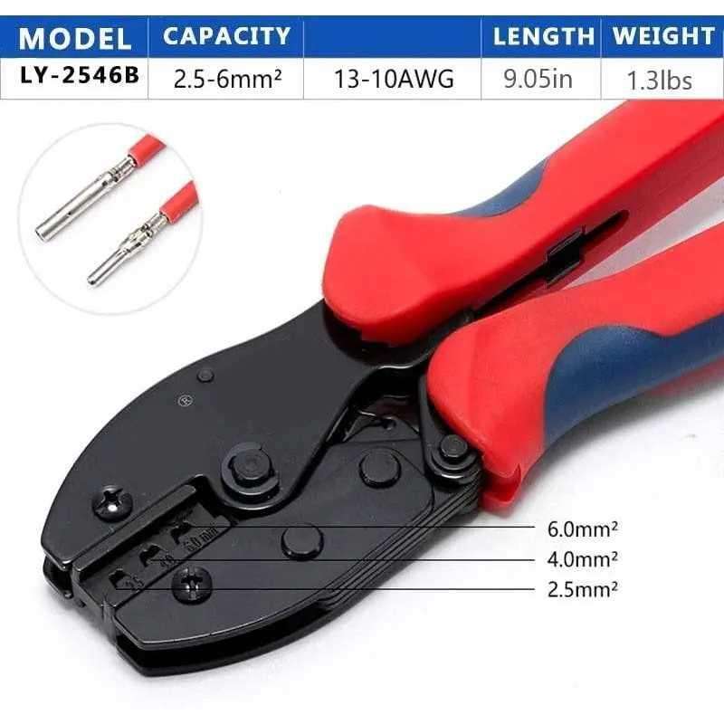 Jual Clamplus Tang Crimping Wire Cable Terminal Pliers 13-10 Awg 2.5 ...