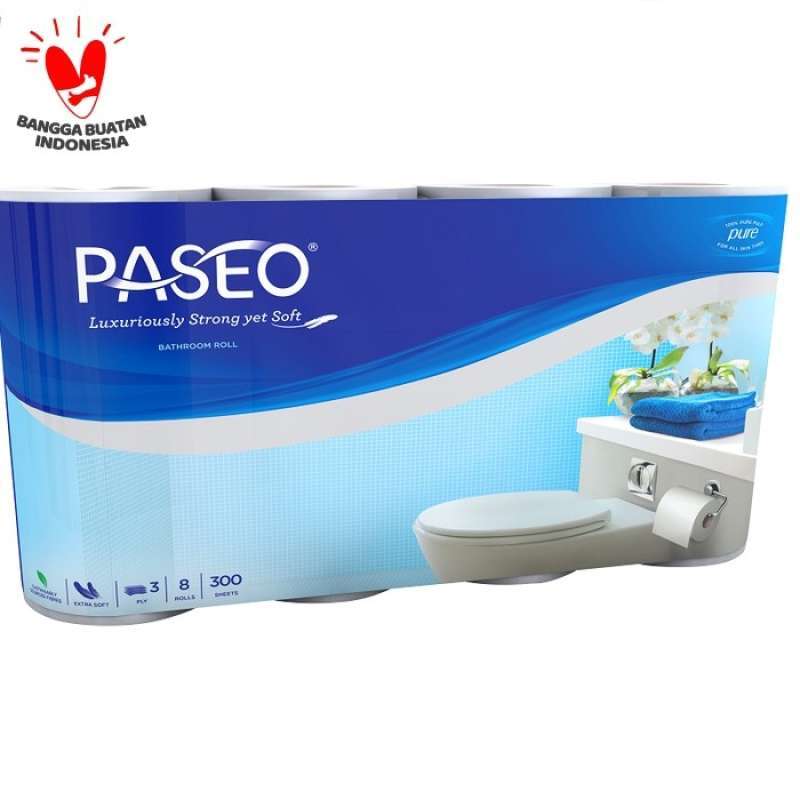 Promo Tissue Paseo Toilet Elegant Roll / Tissue Wc 8 Roll Diskon 23% Di Seller Devide Store ...