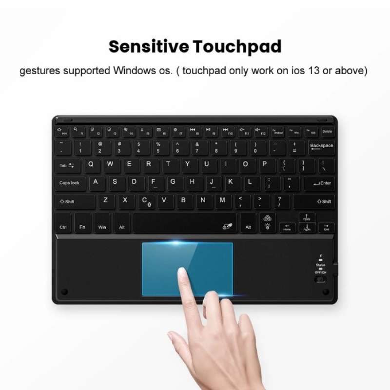 Promo Bluetooth Wireless Keyboard Touchpad Foripad Android Diskon 50% ...