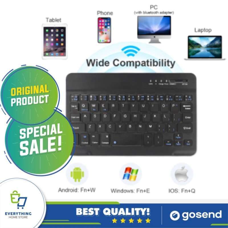 Promo Wireless Keyboard Bekerja Dan Belajar Lebih Mudah Diskon 50% Di ...