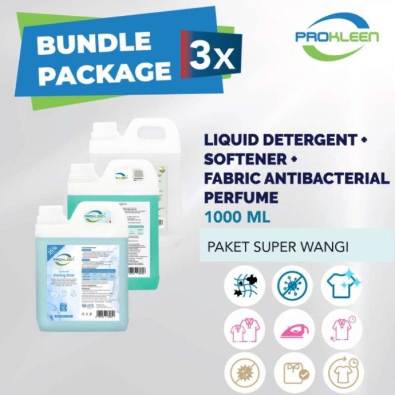 Promo (bundle) Prokleen Deterjen + Softener Pelembut + Fabric Parfum 1 ...