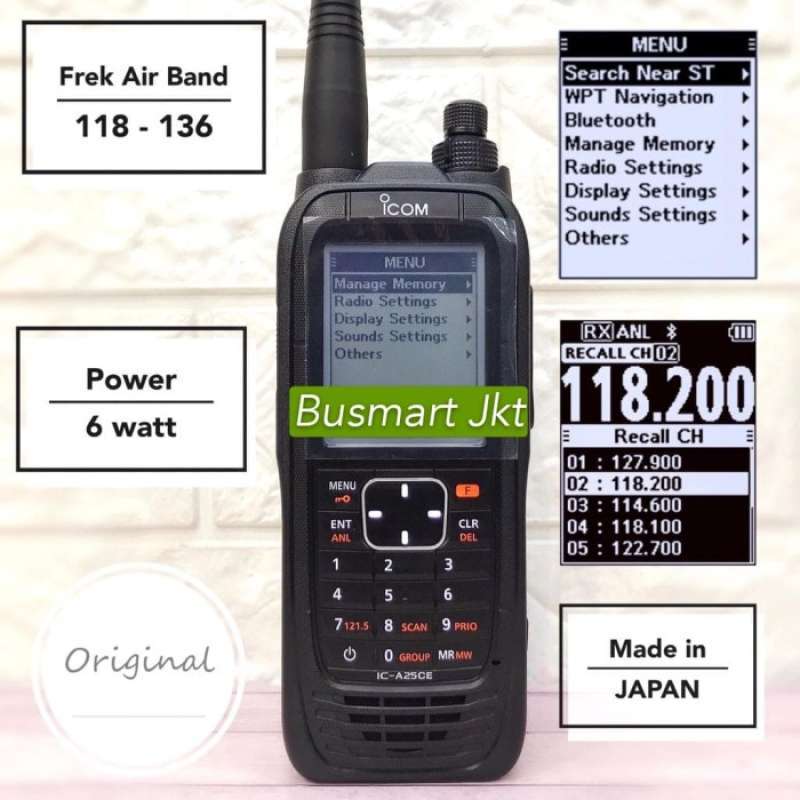 Promo Ht Icom Ic A25ce / Icom A25 / Ht Airband Diskon 1% Di Seller Sn ...