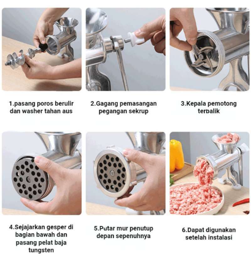 Promo Multifungsi Penggiling Gilingan Daging / Meat Mincer Manual Besi ...
