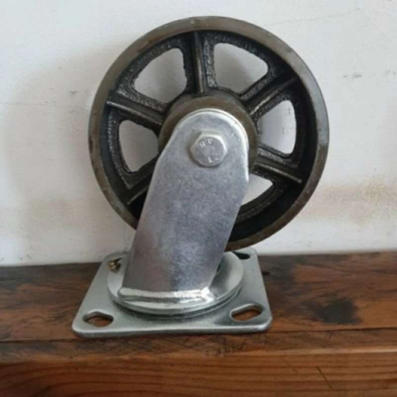 Promo Roda Besi Heavy Duty 5inch Swivel/putar Diskon 23% Di Seller ...