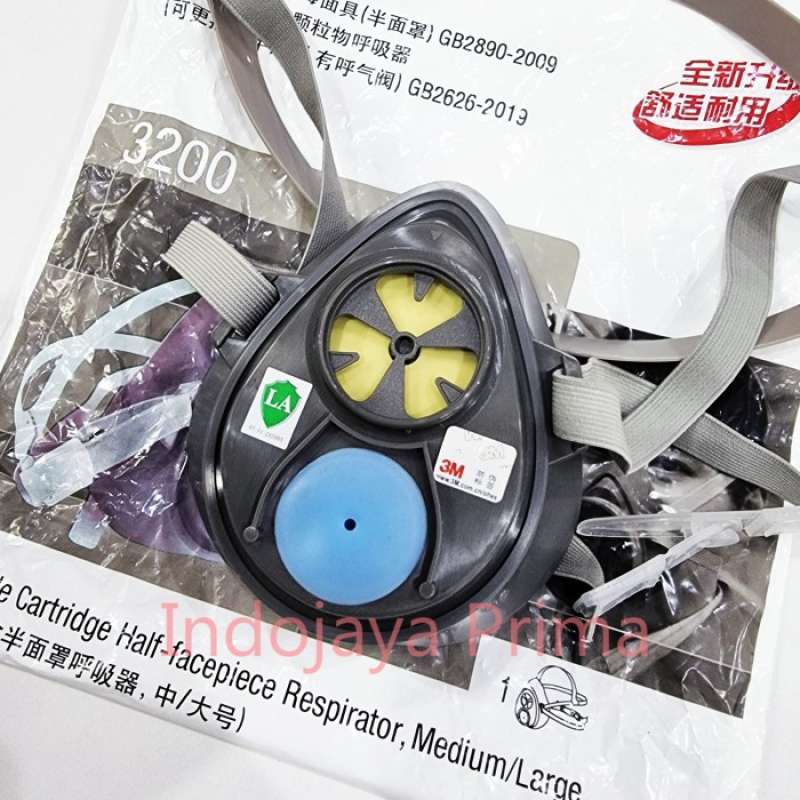 Promo 3m Masker 3200 Single Cartridge Half Facepiece Reusable ...