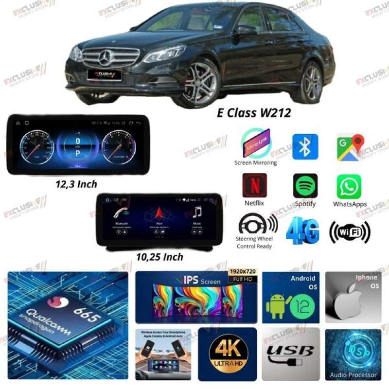 Jual Mercedes E Class W212 (09 - 16) New Headunit Wireless Apple ...