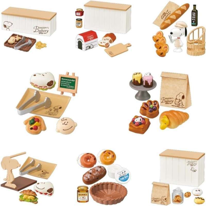 Jual Toys Re-ment Peanuts Snoopy Bakery (set Of 8) Di Seller Drakuli ...