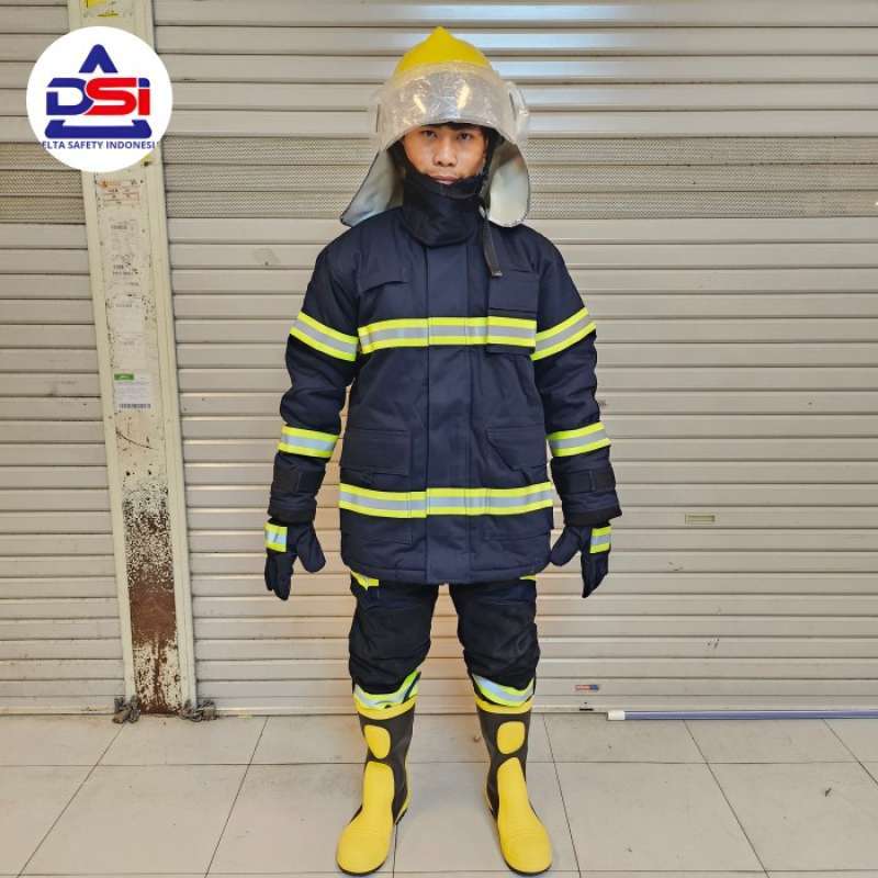 Promo Fireman Suit Nomex Baju Pemadam Navy Full Set Baju Anti Api ...