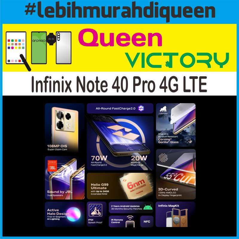 Jual Infinix Note 40 Pro 4g Lte 8/256 Garansi Resmi Indonesia Di Seller ...