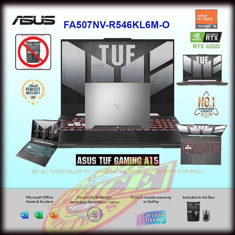 Jual Asus Tuf A15 Fa507nv-r546klm-o Gaming Laptop - Mecha Gray [r5 ...