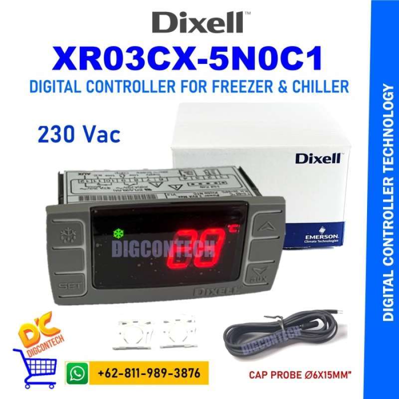 Promo Xr03cx Dixell Digital Thermostat Xr03cx-5n0c1 Plus 1 Ntc Sensor ...