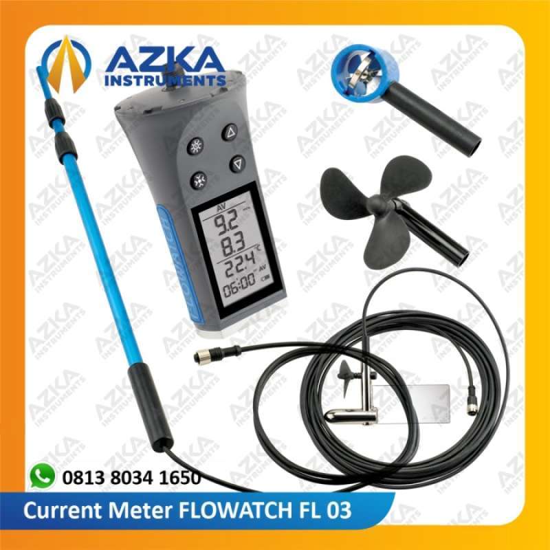 Promo Current Meter Flowatch Fl-03 Pengukur Kecepatan Arus Air Dan Angin Diskon 23% Di Seller ...
