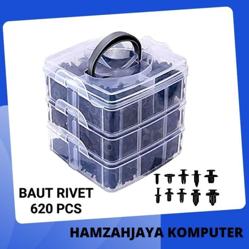 Promo Baut Rivet Mur Ripet Mobil Push Pin Fasteners Clip 620 Pcs Diskon ...