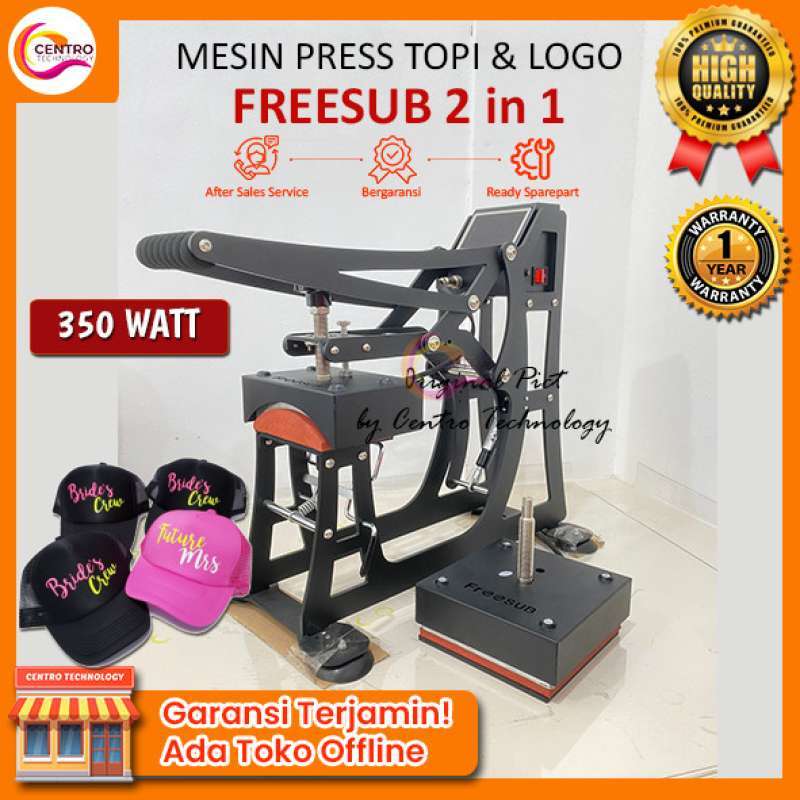 Promo Mesin Press Topi & Label Exclusive (semi Auto Open & Touch Screen ...