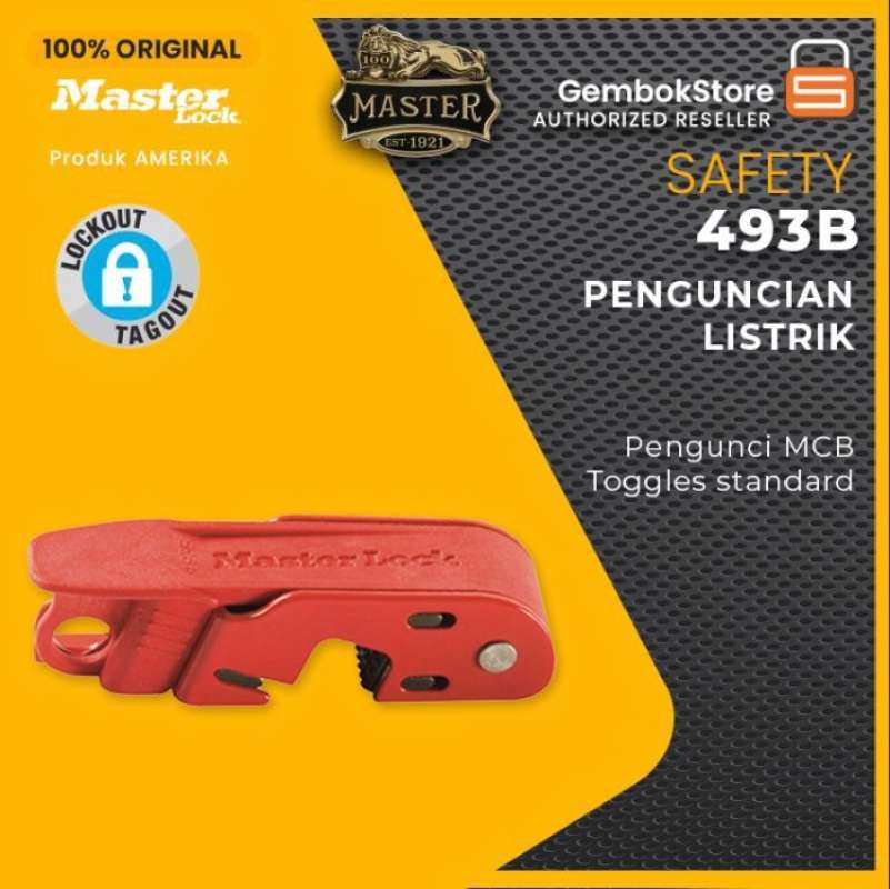 Promo Masterlock Mccb Lock Out 493b 493 B Loto Diskon 23% Di Seller ...