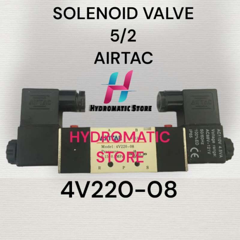 Promo Solenoid Valve 4v220-08 Airtac Dc24v/ac220v Diskon 23% Di Seller ...