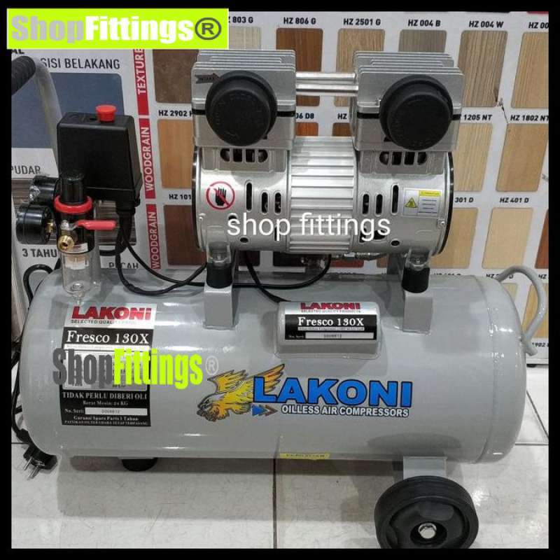 Promo Lakoni Fresco 130 X Kompresor Angin Tanpa Oli Air Compressor Oil ...