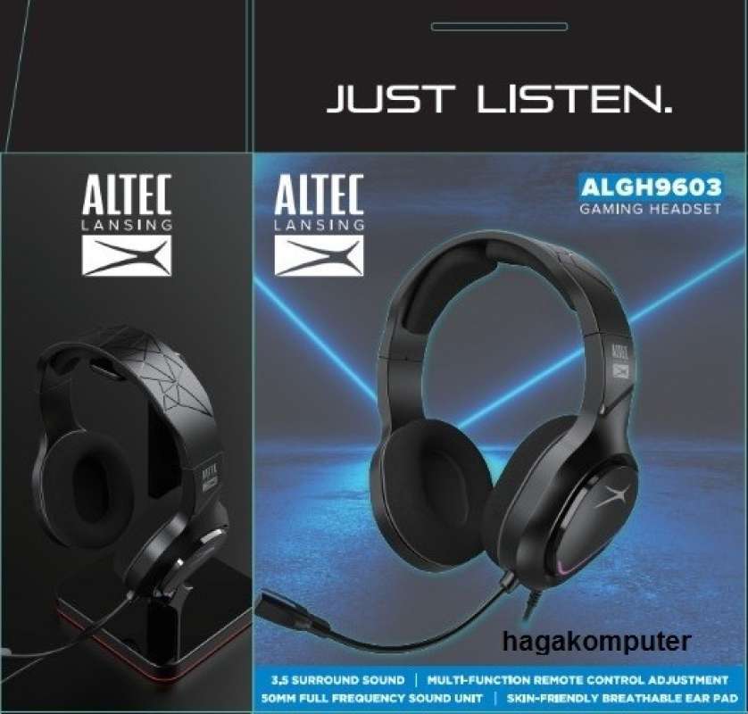 Promo Gaming Headset Altec Lansing Algh-9603 Single Jack Free Splitter ...