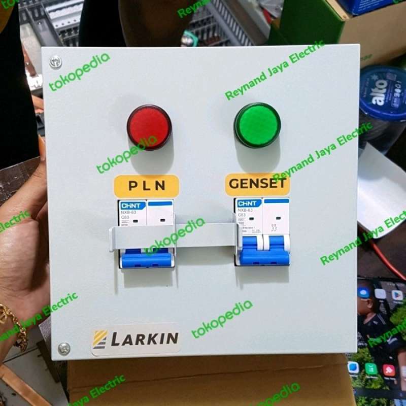 Promo Panel Interlock Pln Genset Manual 2 Pole 63a Chint Larkin Diskon ...