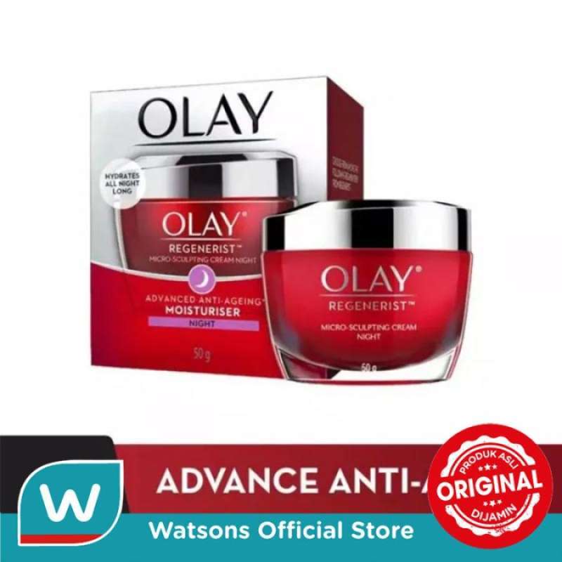Promo Olay Regenerist Anti Aging Moisturiser Night 50g Diskon 33% Di Seller Amor One Store ...