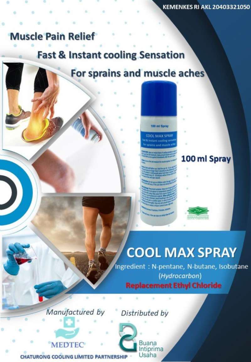 Promo Cool Max Spray - No Pain / Pereda Sakit Otot / Muscle Pain Relief ...