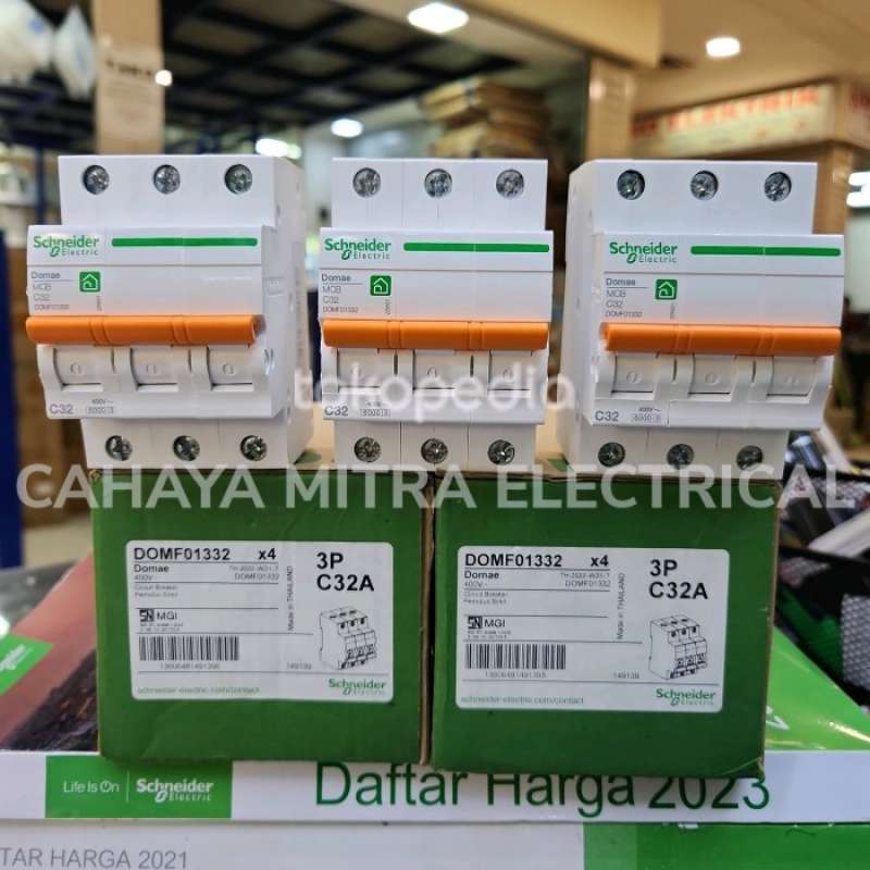 Promo Mcb Domae 3p 32a /25a/20a/10a - 6ka New Generation Schneider Sni Asli - 25 Amper Diskon 50 ...