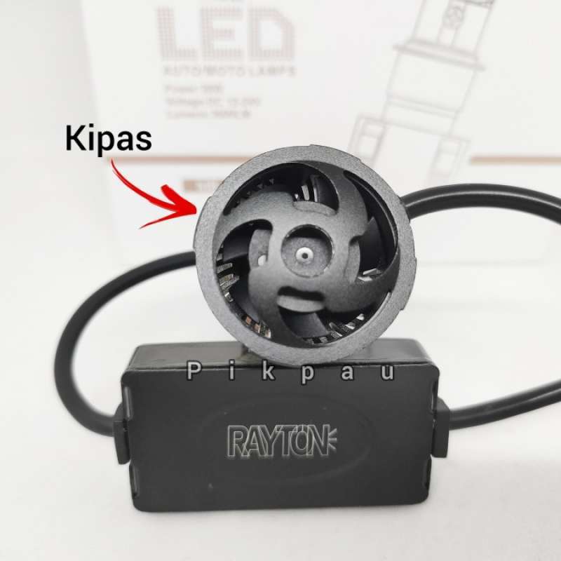 Promo Lampu Utama Motor Led Original Rtd Rayton M8 Grade A + Kipas H4 ...
